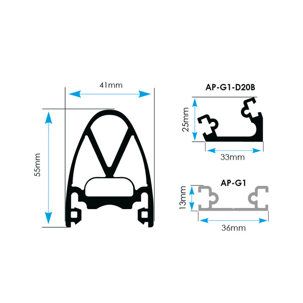 CoverLine 40/55 Safety Edge with 2 x 2m Cables – IN2 Access & Control Ltd