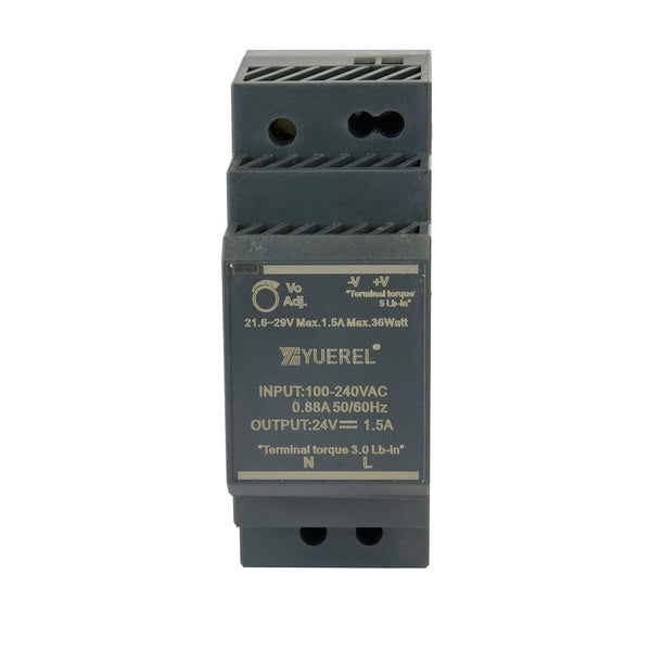 24VDC PSU (100-240VAC) 24VDC 1.5Amp Output – IN2 Access & Control Ltd