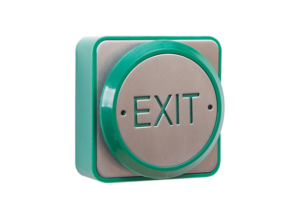 Stainless Large 360° EXIT Push Plate – IN2 Access & Control Ltd