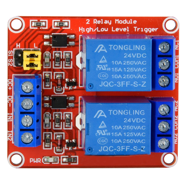 2 Channel Relay PCB 24VDC – IN2 Access & Control Ltd