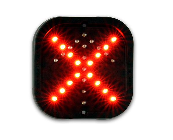 LED Traffic light with green arrow and red "X" w/ 2 m cable tail – IN2 ...