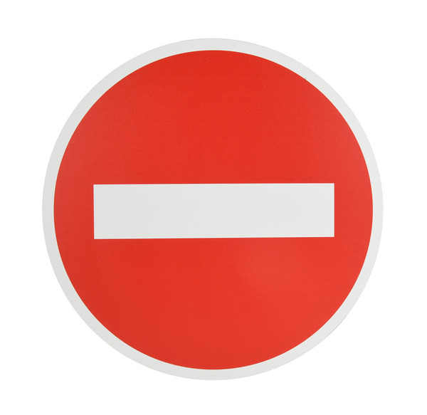 Round No Entry Symbol Sign 300mm (Di-bond material version) – IN2 ...